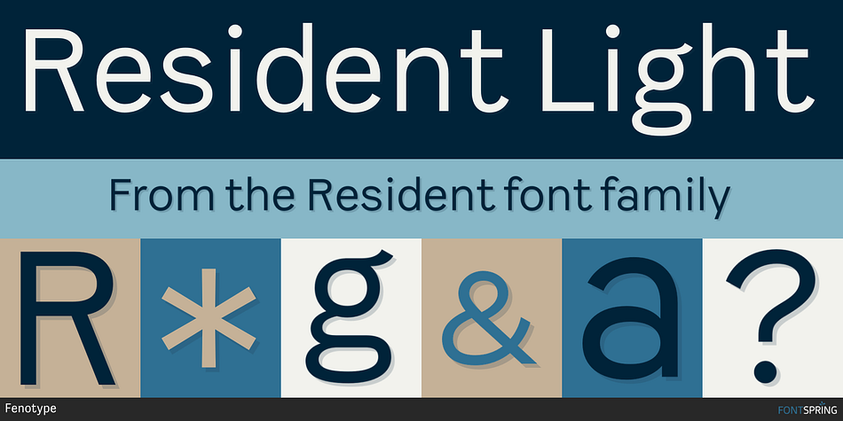 Resident Light Font