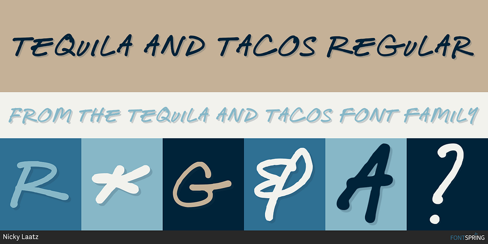 Tequila and Tacos Regular Font
