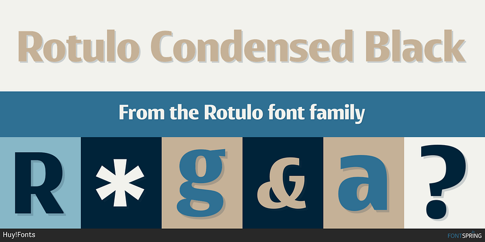 Rotulo Condensed Black Font