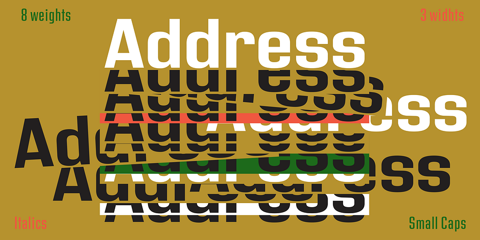 Address Sans Pro Font