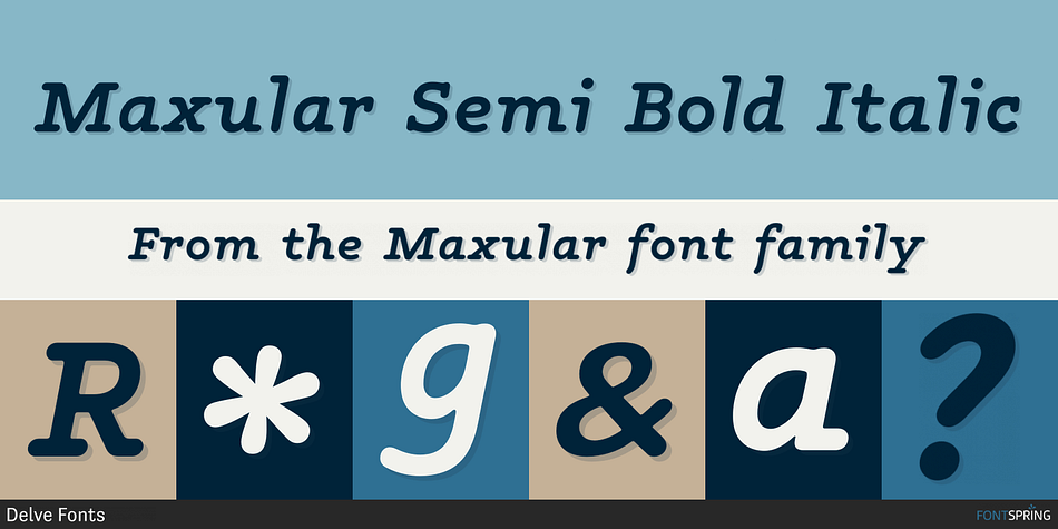Maxular Semi Bold Pair Collection by Delve Fonts - Fontspring
