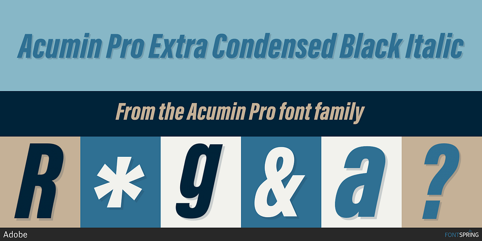 Acumin Pro Extra Condensed Font