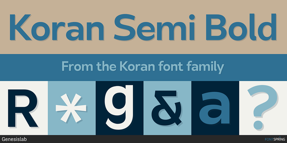 Koran Semi Bold Font