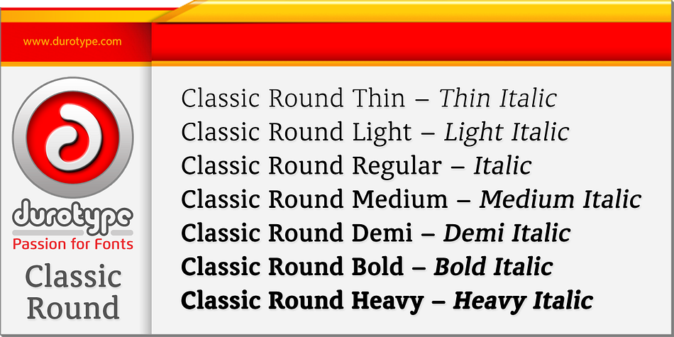 Classic Round Font