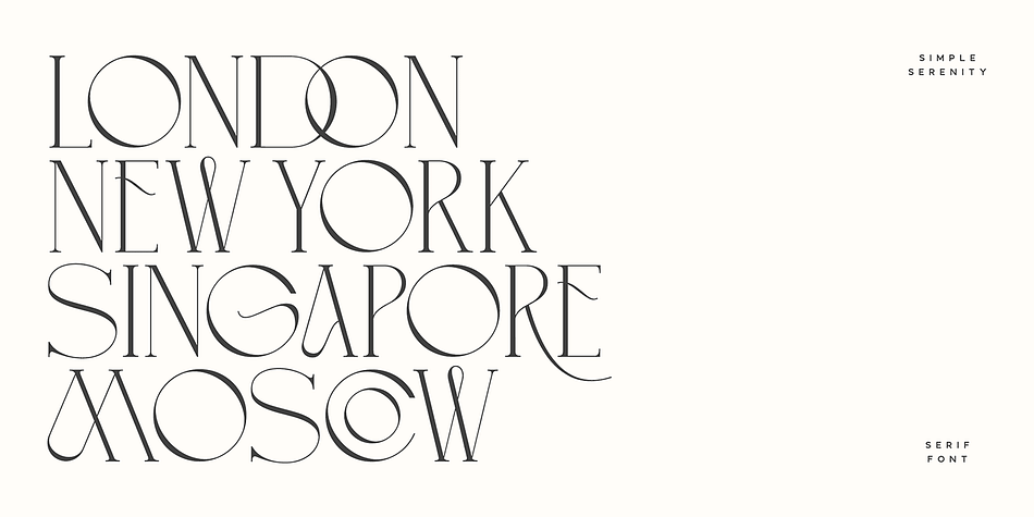 Simple Serenity Font