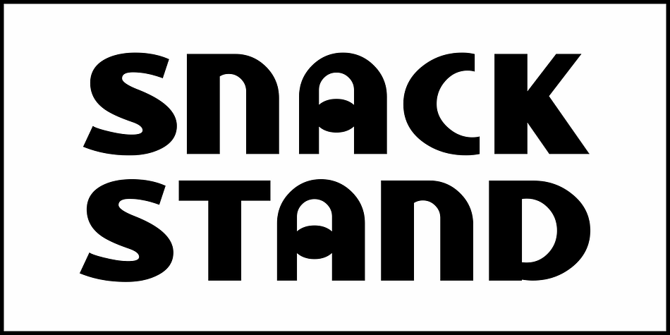 Snack Stand JNL Font