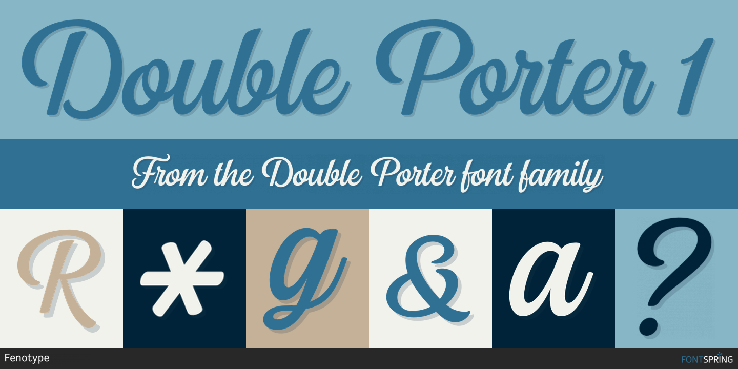 Fonts similar to Double Porter