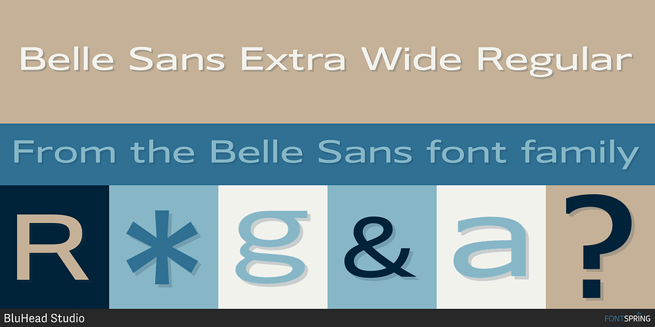 Belle Sans Extra Wide Regular Font