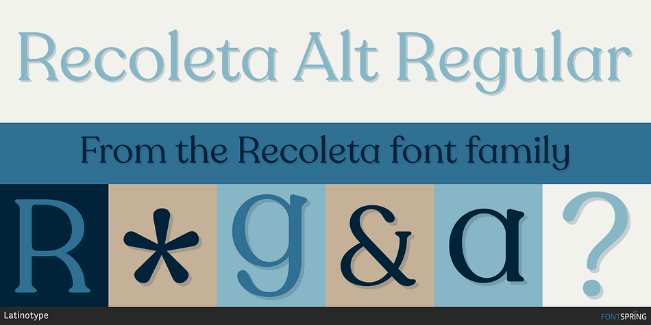 Recoleta Alt Font
