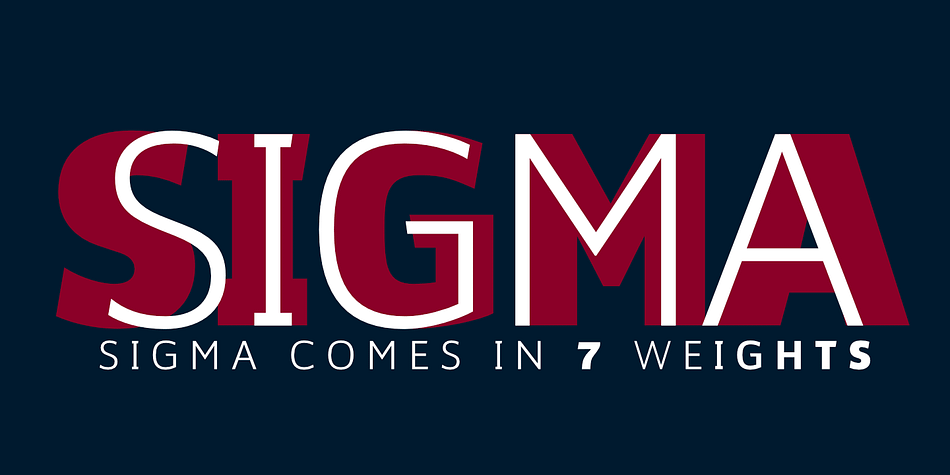 Sigma Font