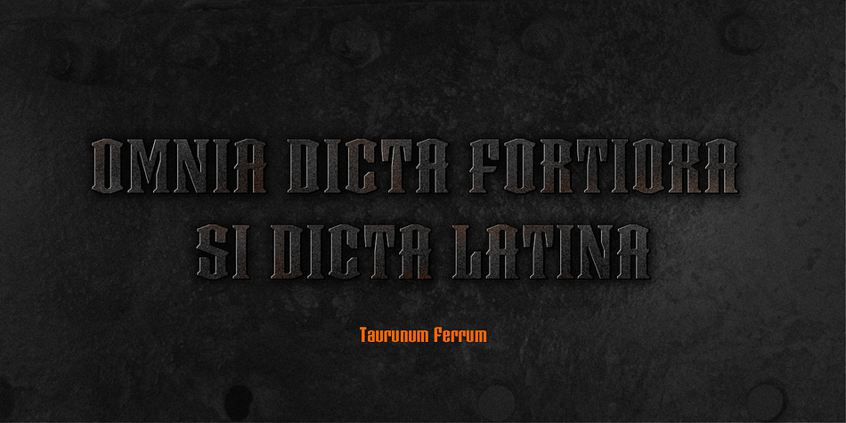 Taurunum Ferrum Font