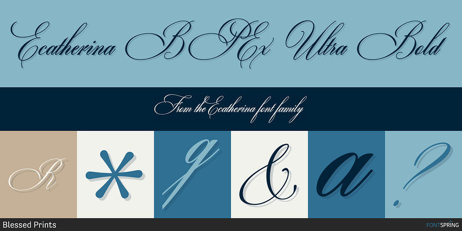 Ecatherina BP Ex1 Ultra Bold Font