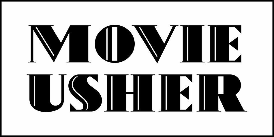 Movie Usher JNL Font