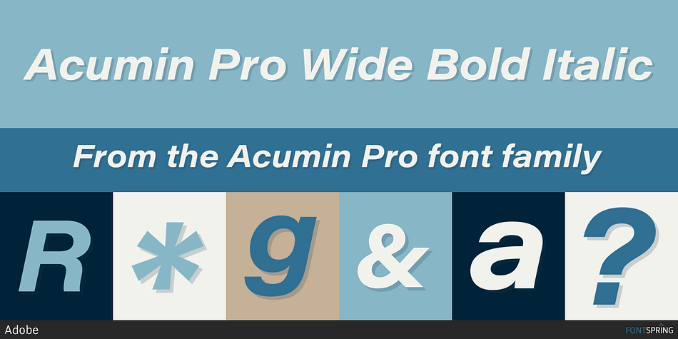 Acumin Pro Wide Font
