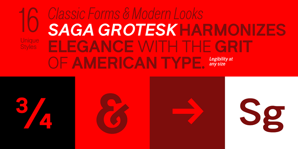 Saga Grotesk Font