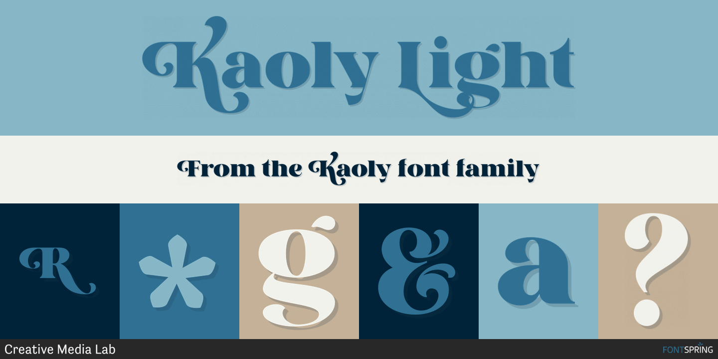 Fonts similar to Kaoly