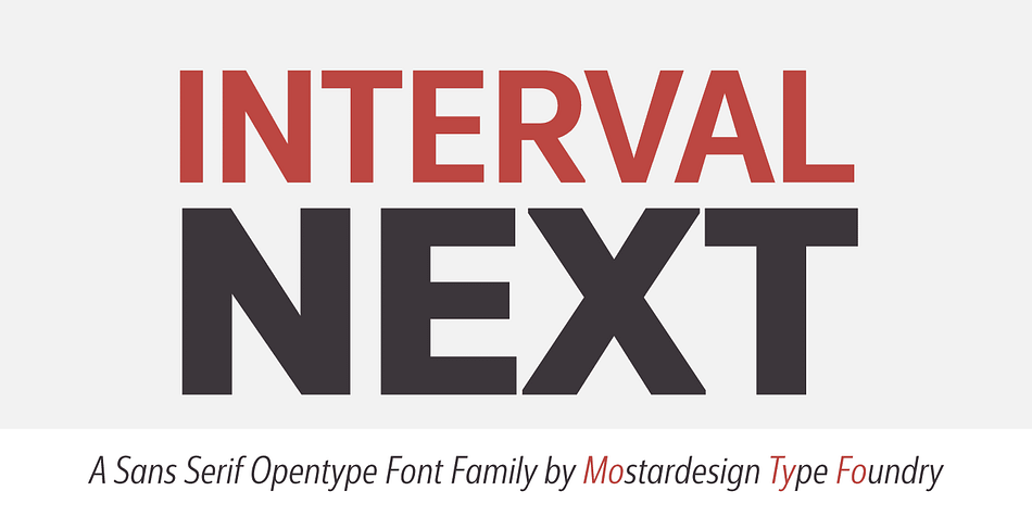 Interval Next Font