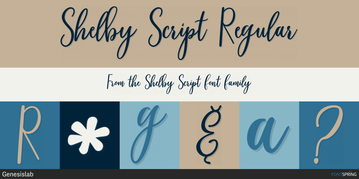 Fonts similar to Shelby Script