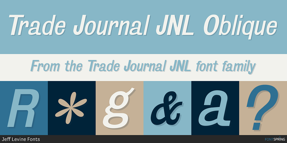 Trade Journal JNL Font