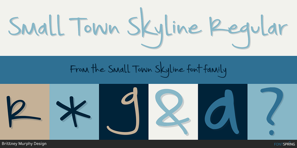 Small Town Skyline Regular Font