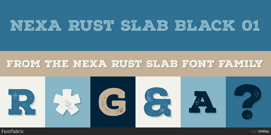 Nexa Rust Slab Black 01 Font