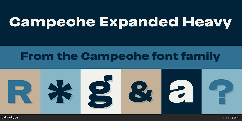 Campeche Expanded Heavy Font