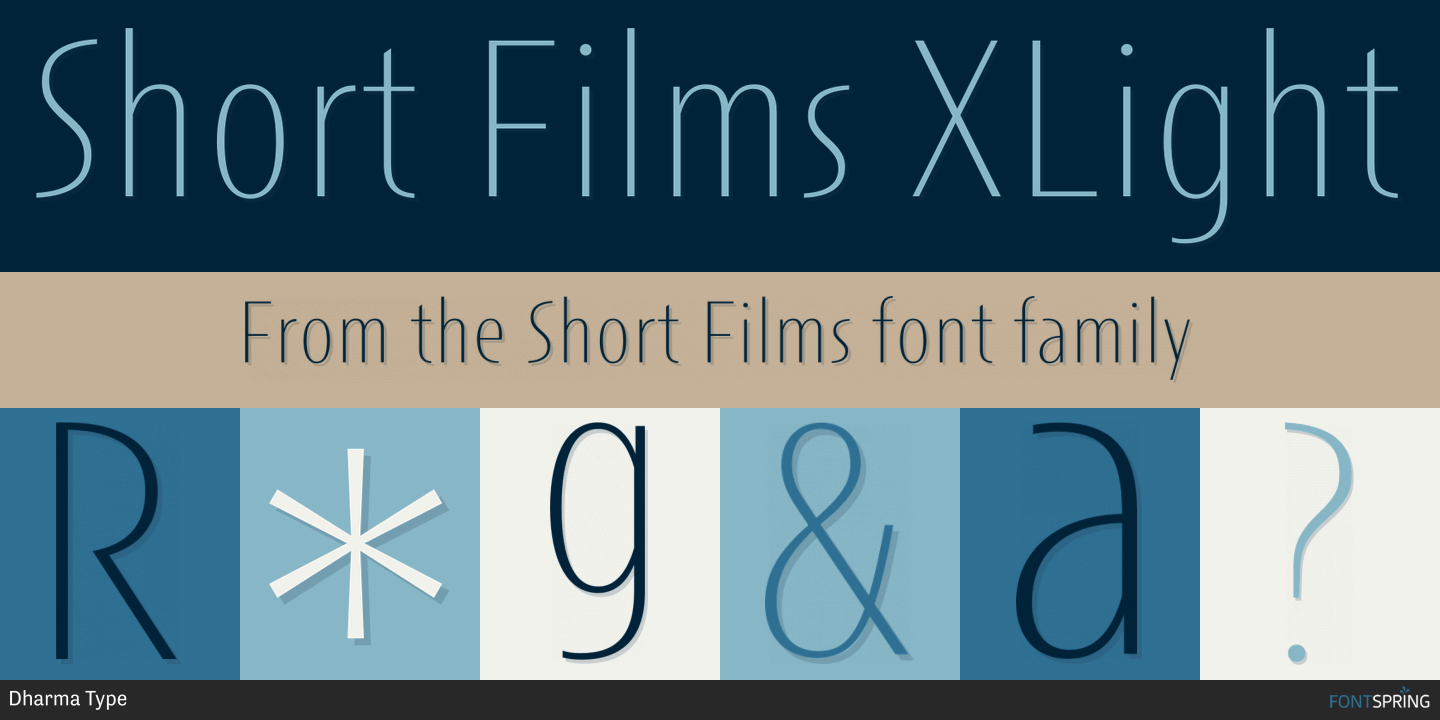 Fonts similar to Short Films