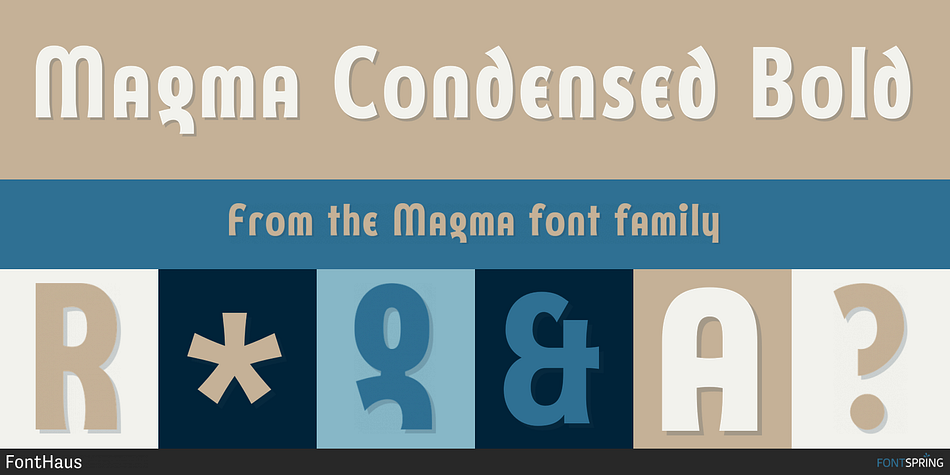 Magma Condensed Bold Font