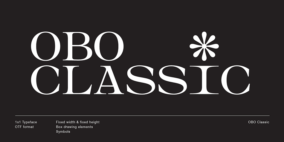 OBO Classic Font