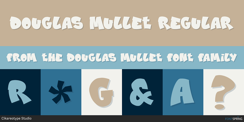 Douglas Mullet Regular Font