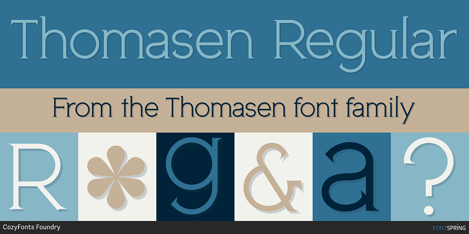 Thomasen Regular Font