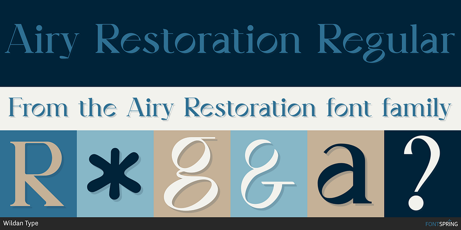Airy Restoration Regular Font