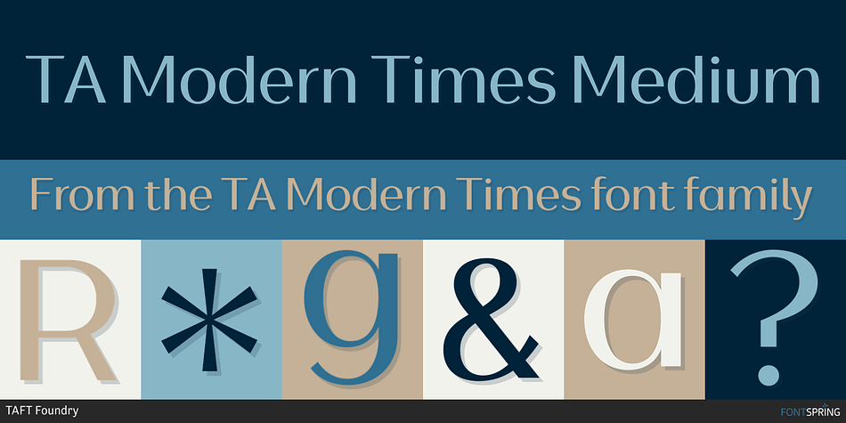 TA Modern Times Medium Font