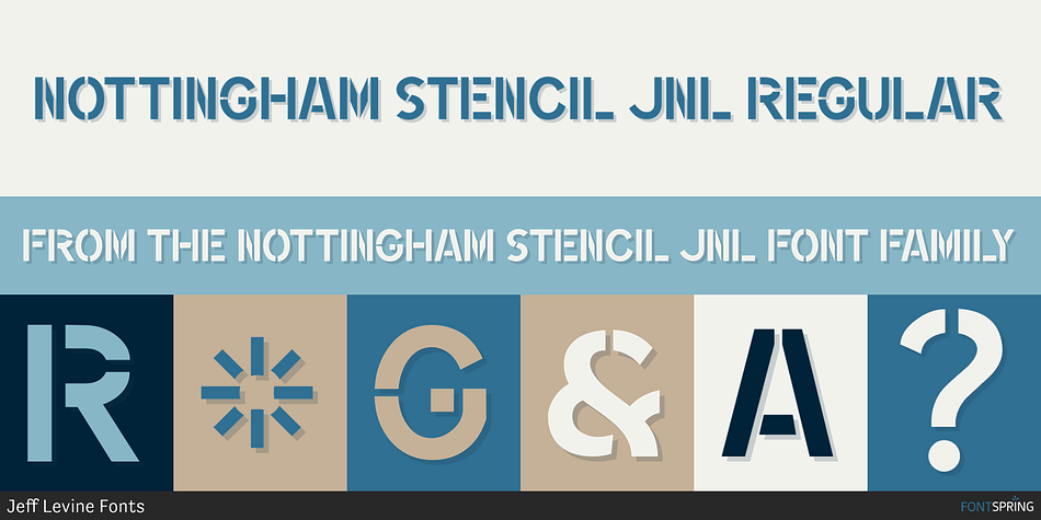 Nottingham Stencil JNL Font