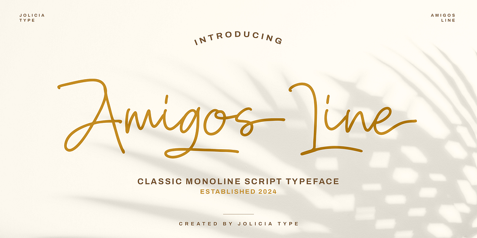 Amigos Line Font