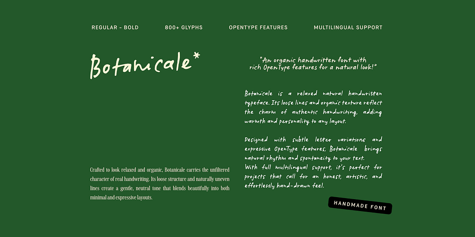 Botanicale Font