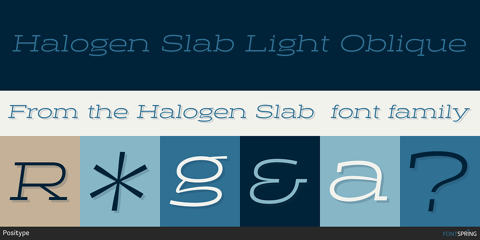 Halogen Slab Font