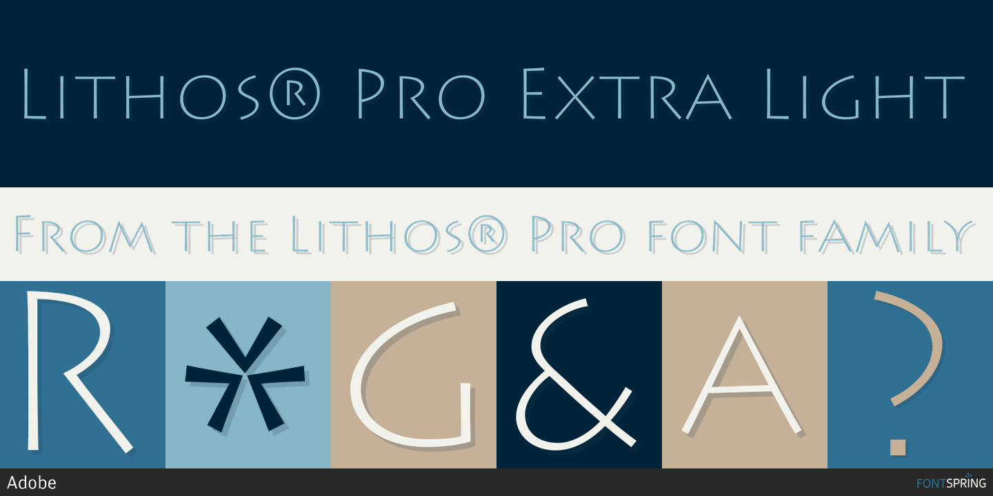 Fonts similar to Lithos® Pro