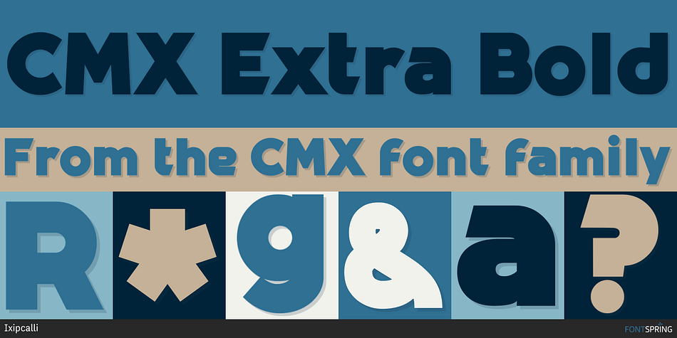 CMX Extra Bold Font