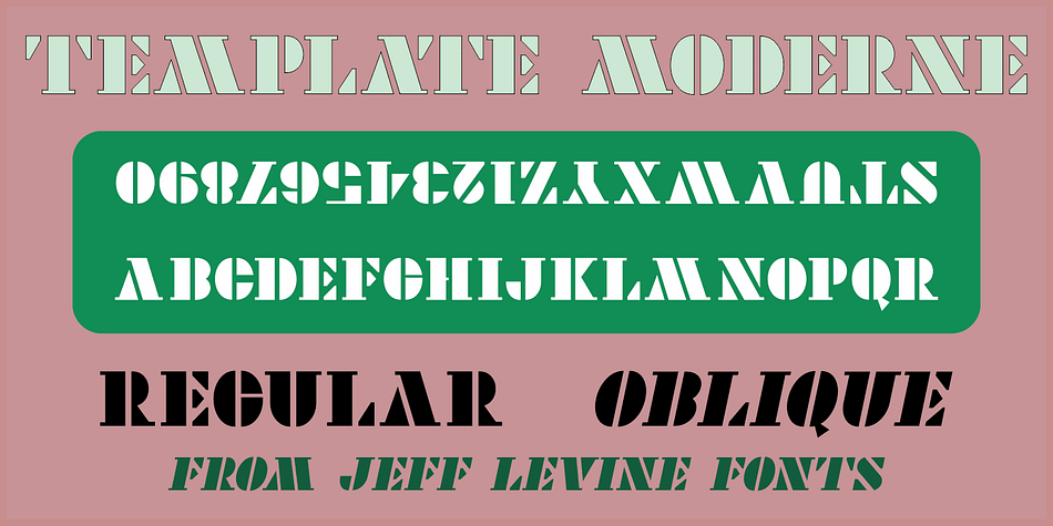 Template Moderne JNL Font