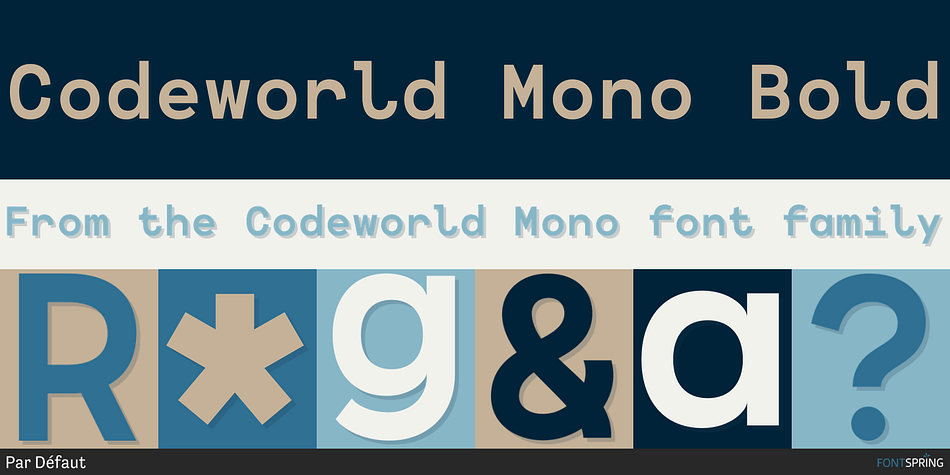 Codeworld Mono Bold Font
