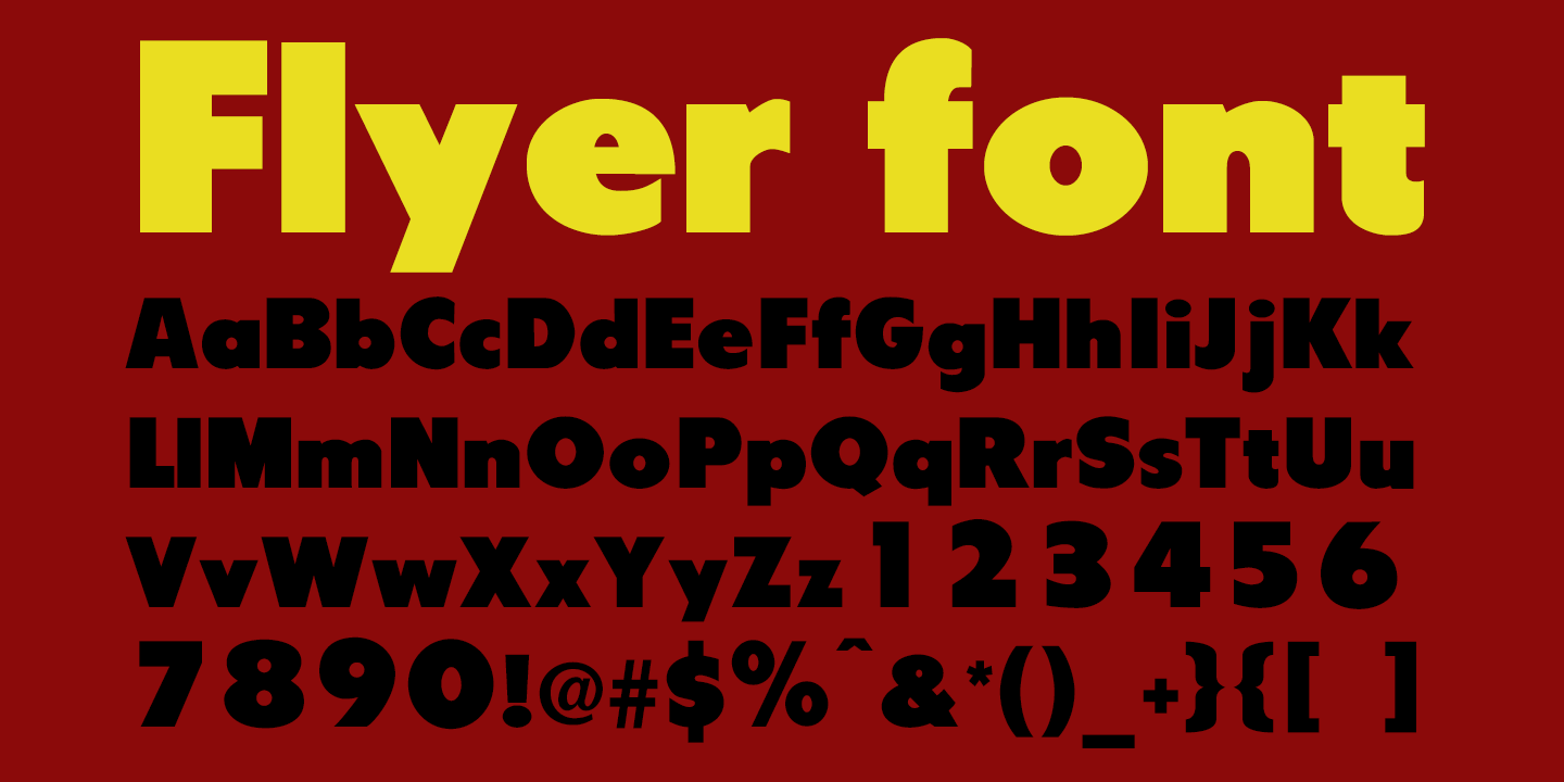 Flyer Font