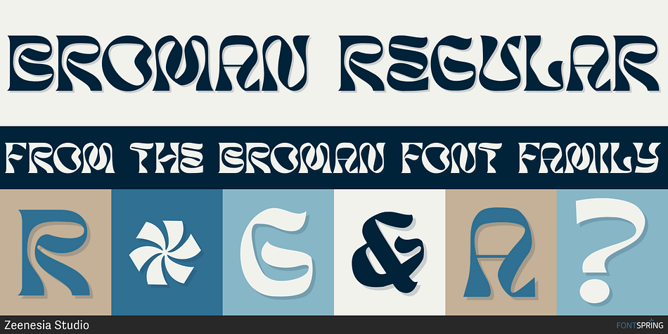 Broman Regular Font