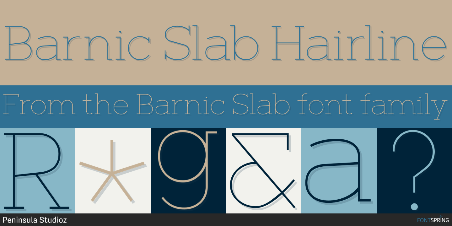 Fonts similar to Barnic Slab
