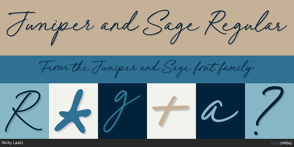 Juniper and Sage Regular Font