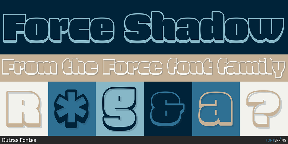 Force Shadow Font