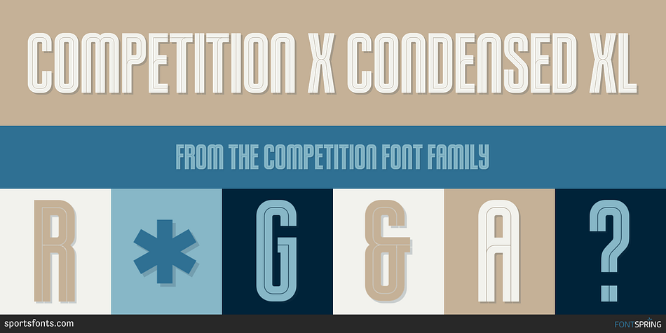 Competition X Condensed XL Font