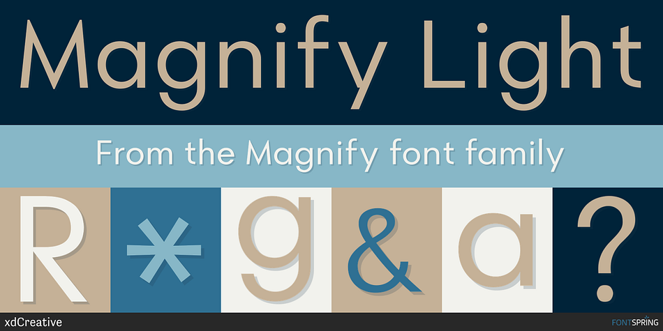 Magnify Light Font