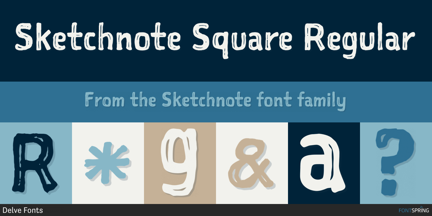 Fonts similar to Sketchnote