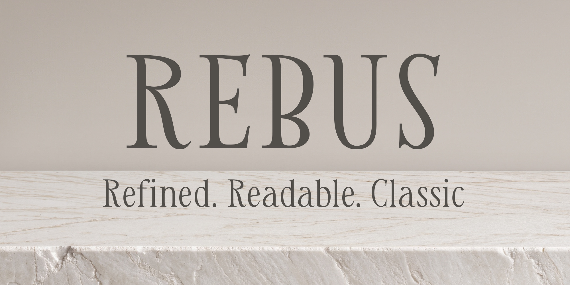 Rebus Font
